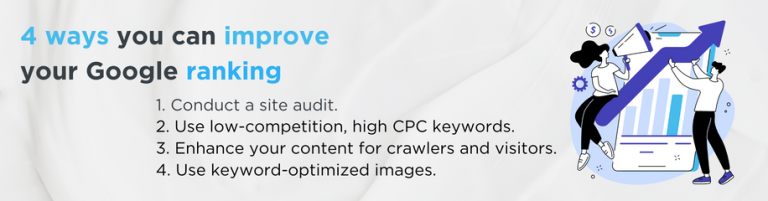 4 Ways to Improve Google Rankings